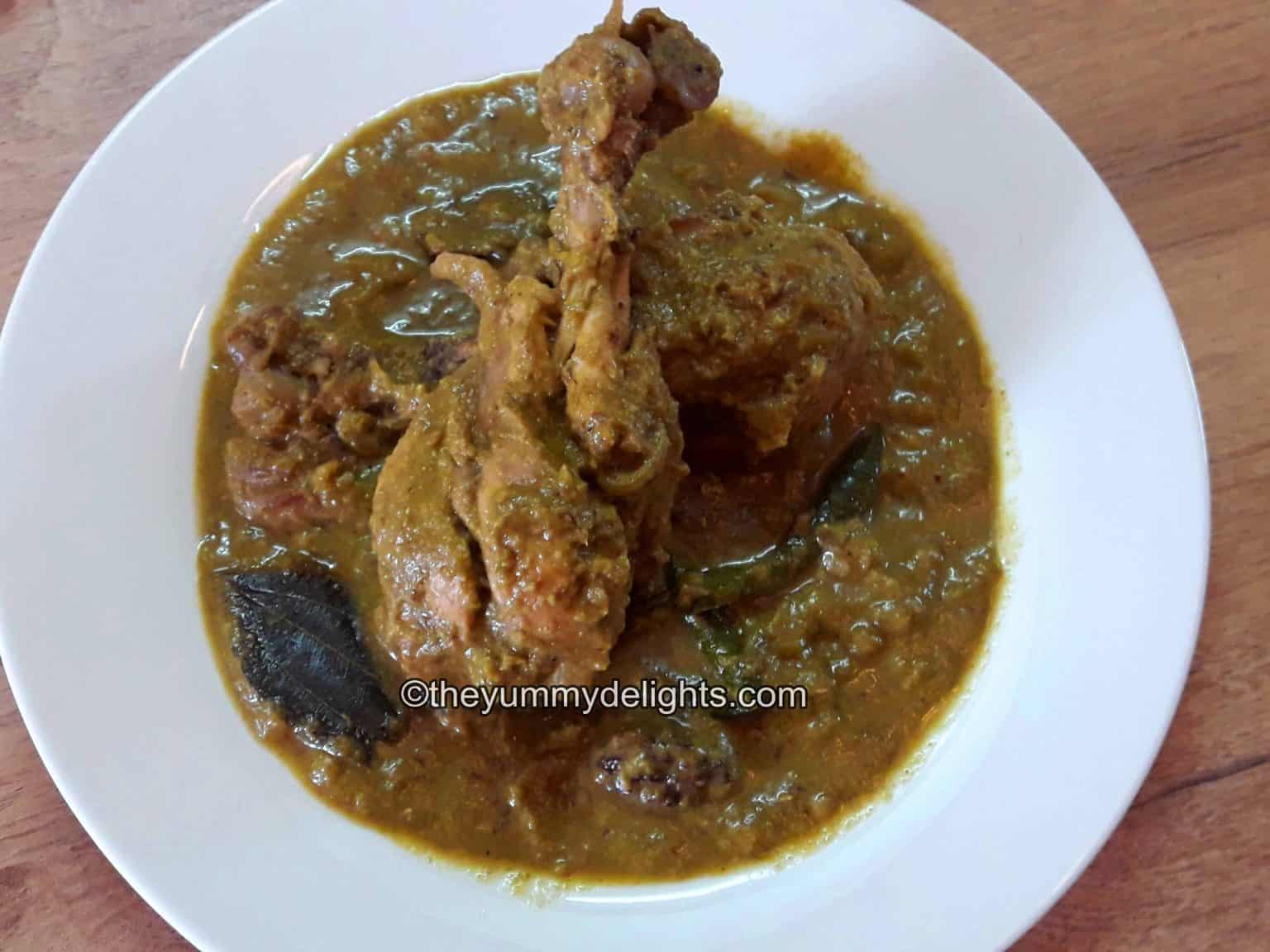 Hyderabadi green chicken recipe (Hariyali chicken)