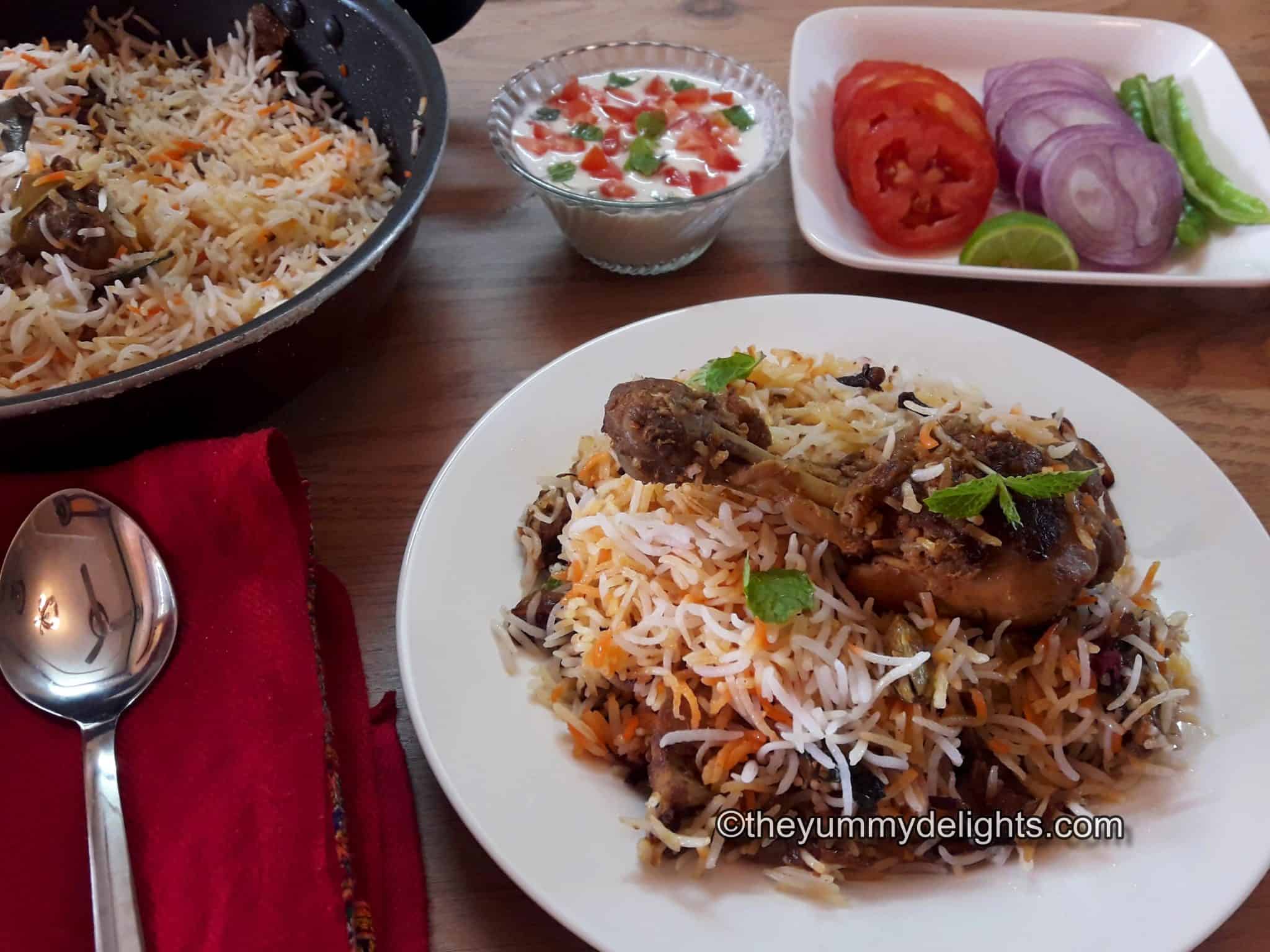 Awadhi Chicken Biryani recipe (Lucknowi Chicken Biryani)
