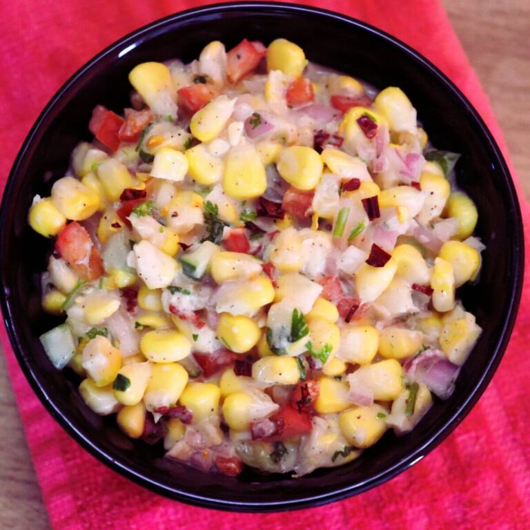 Creamy Corn Salad Recipe | Greek Yogurt Corn Salad