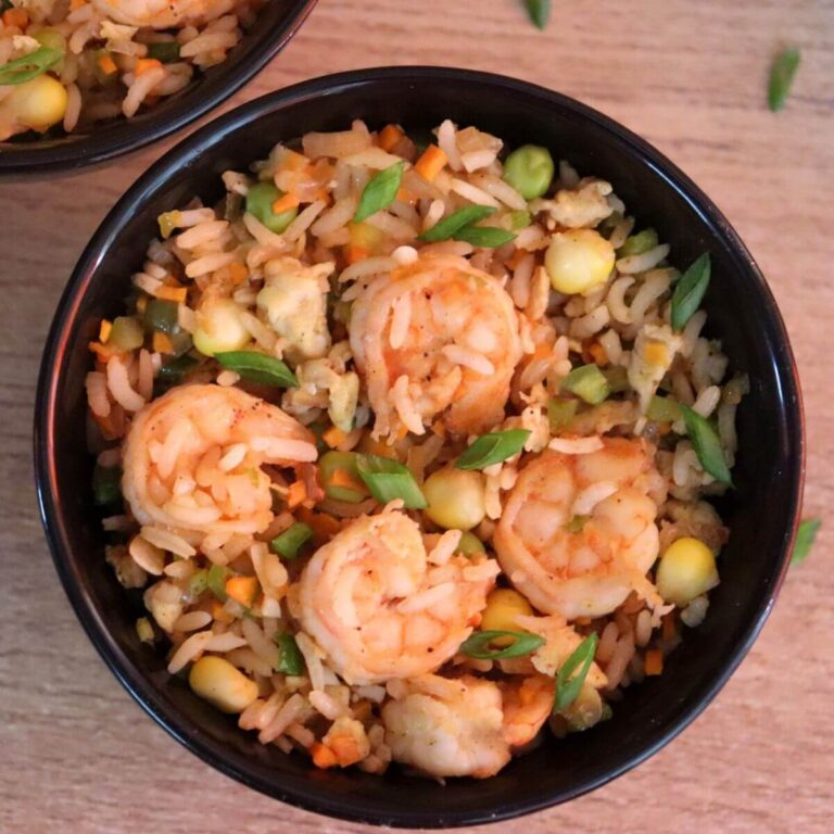 Prawn Fried Rice Recipe - The Yummy Delights
