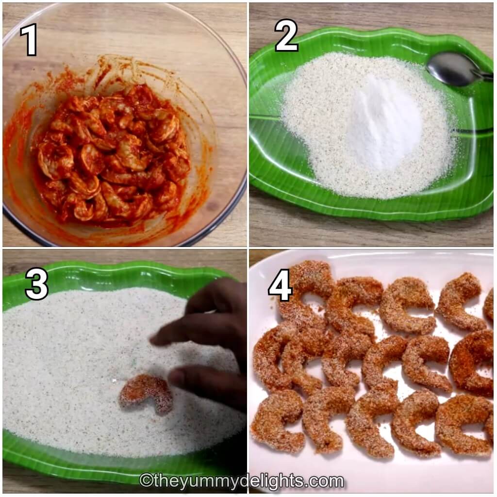 Prawn Rava Fry (Goan Prawn Fry) - The Yummy Delights