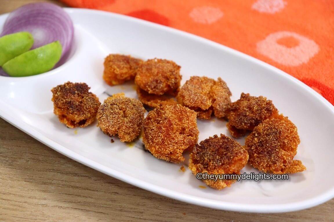 Prawn Rava Fry - Goan Style - The Yummy Delights