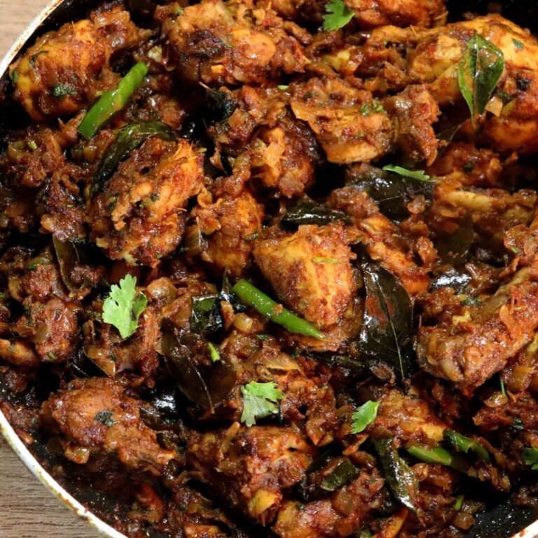 Maharashtrian Chicken Sukka recipe - The Yummy Delights