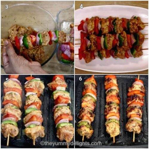Mediterranean Chicken Kabobs - The Yummy Delights