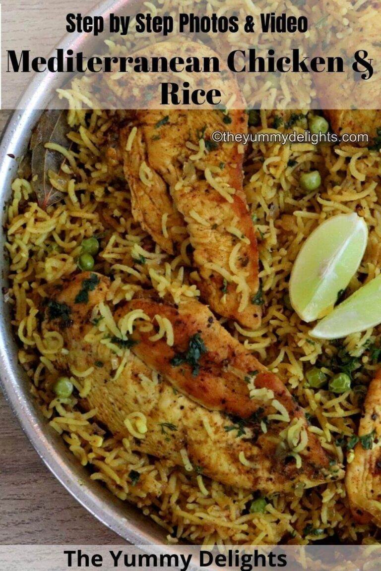 One Pan Mediterranean Chicken and Rice - The Yummy Delights