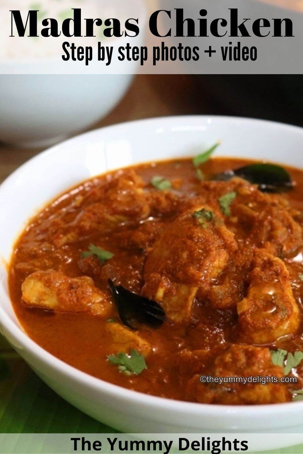 Madras Chicken Curry - The Yummy Delights