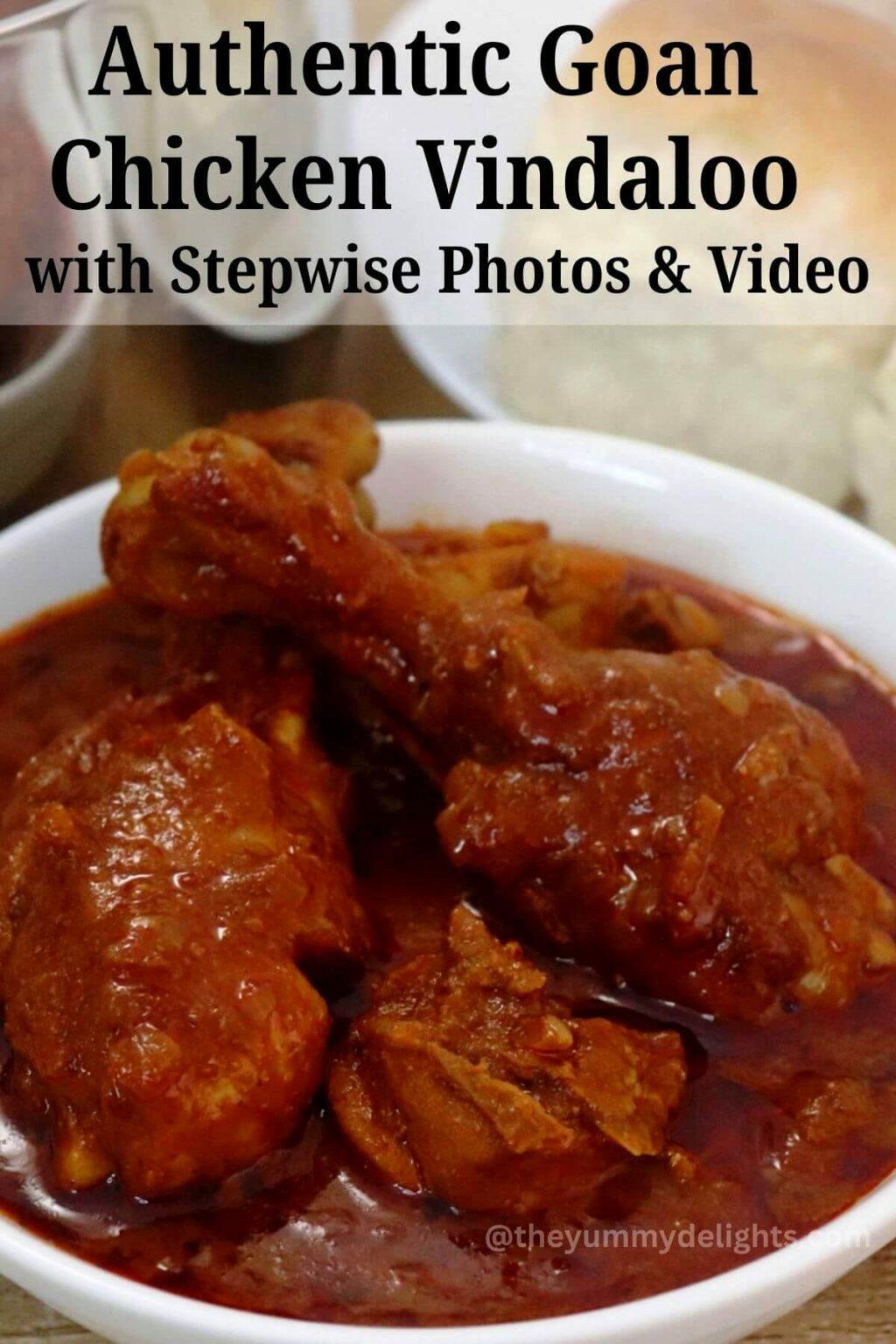 Goan Chicken Vindaloo Recipe | How to Make Authentic Chicken Vindaloo ...
