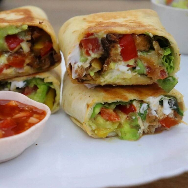 Chicken Fajita Wrap Recipe | Fajita Wrap - The Yummy Delights