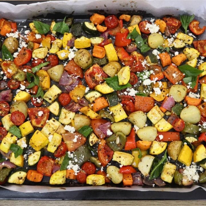 Mediterranean Roasted Vegetables Recipe - The Yummy Delights