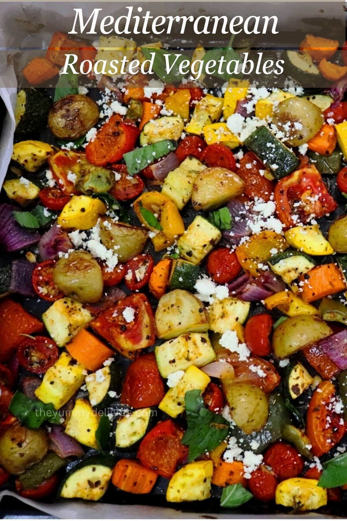 Mediterranean Roasted Vegetables Recipe - The Yummy Delights