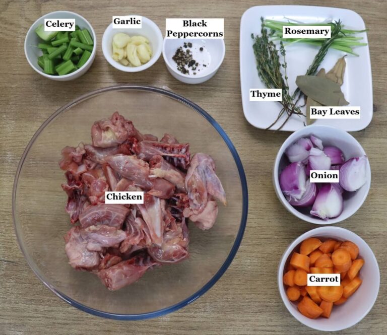 Homemade Chicken Stock Recipe - The Yummy Delights
